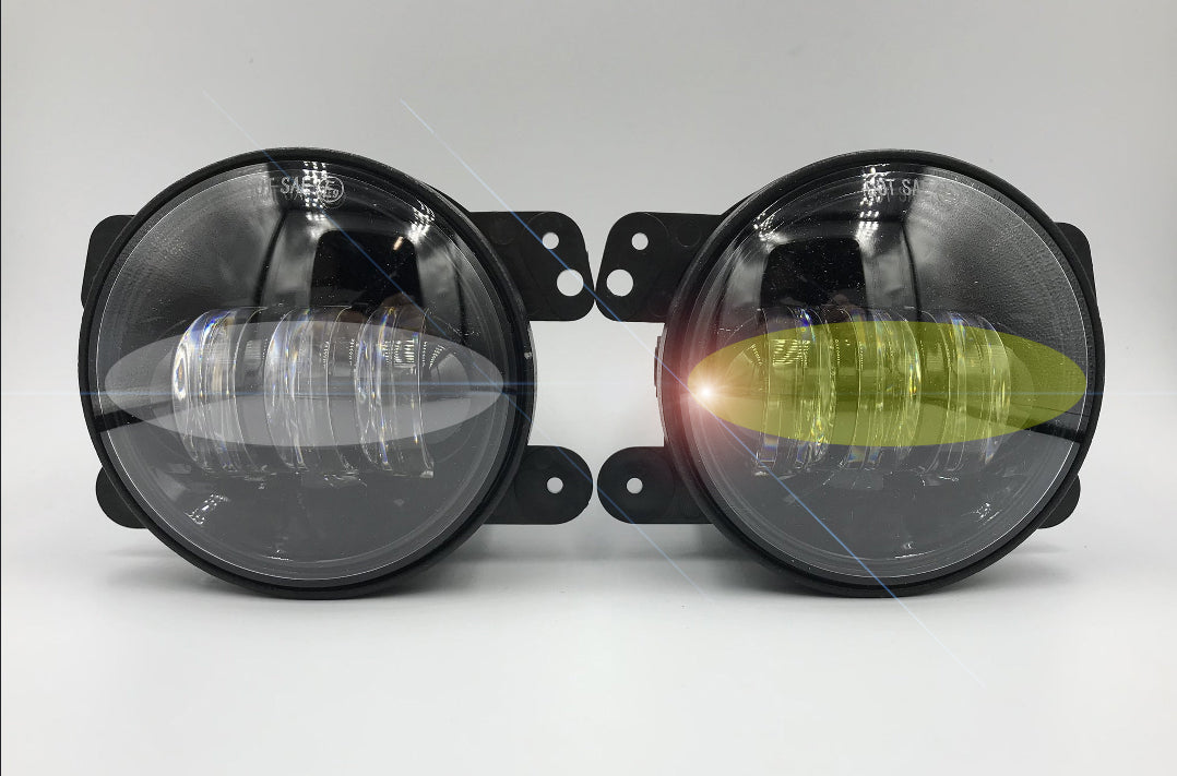 2014 - 2018 Cherokee Hybrid Dual Color LED Fog Lights - MFC Offroad